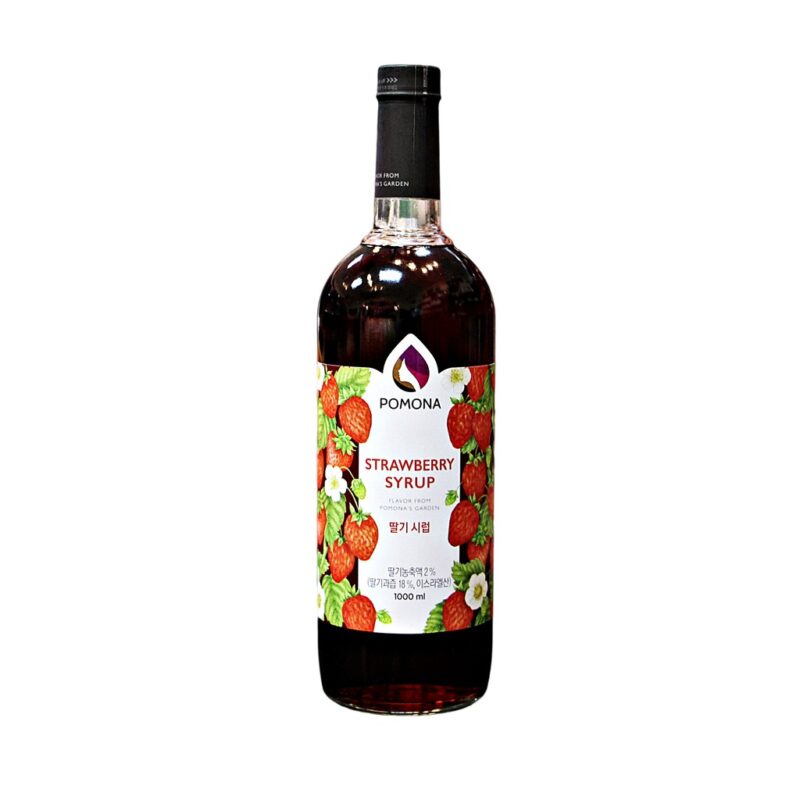 Pomona Strawberry Syrup (1000ml) - Cake Box Mart and Bakery