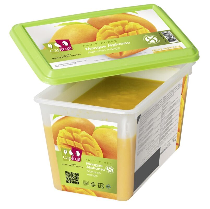 Capfruit Alphonso Mango Puree (1KG) - Cake Box Mart and Bakery