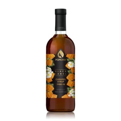 Pomona Black Label Caramel Syrup (1000ml) - Cake Box Mart and Bakery