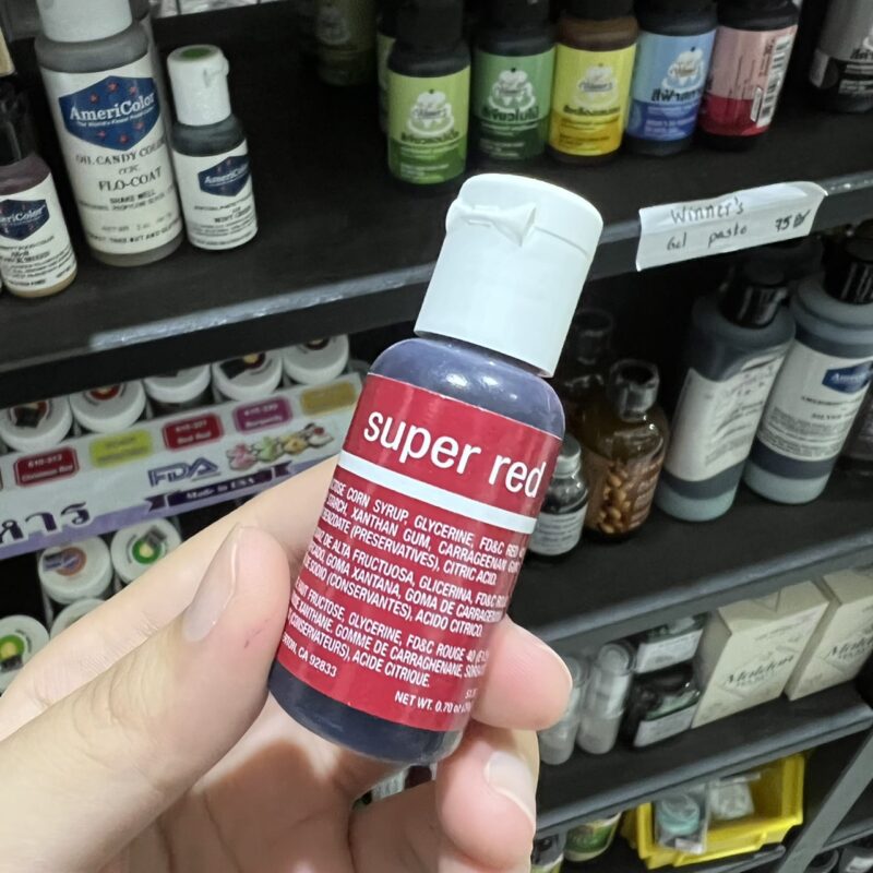 Chefmaster Super Red Color (0.70oz) - Cake Box Mart and Bakery