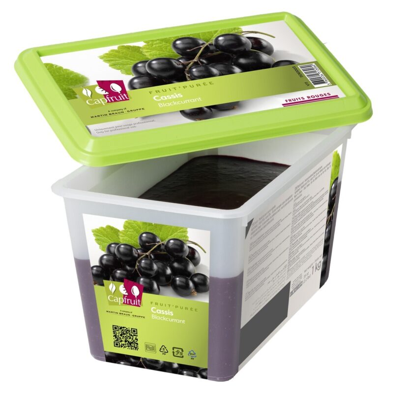 Capfruit Blackcurrent Puree (1KG) - Cake Box Mart and Bakery