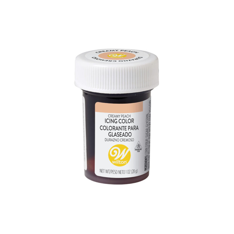 Wilton Creamy Peach Icing Color (1oz) - Cake Box Mart and Bakery