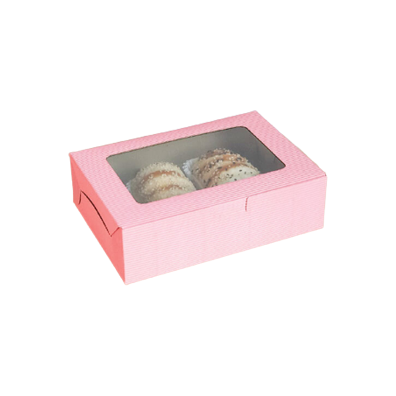 Good Box Pack กล่องขนมผืนผ้า พิงค์โรส (10pcs) - Cake Box Mart and Bakery