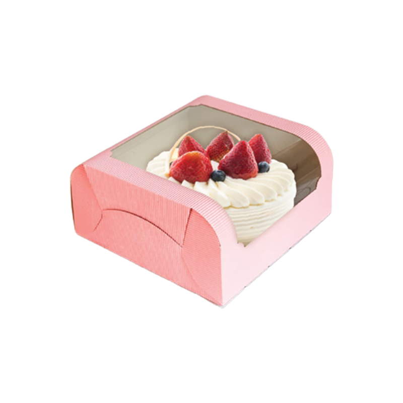 Good Box Pack กล่องเค้ก 1/2 ปอนด์ พิงค์โรส (10pcs) - Cake Box Mart and ...