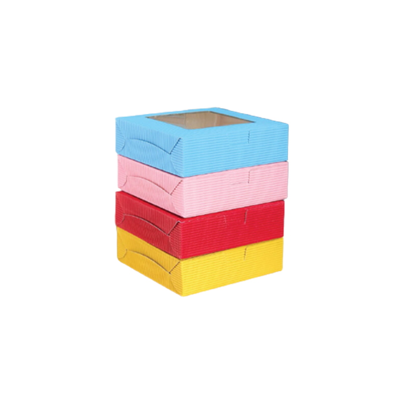 Good Box Pack กล่องบราวนี่ 4 ชิ้น บลูสกาย (20pcs) - Cake Box Mart and ...