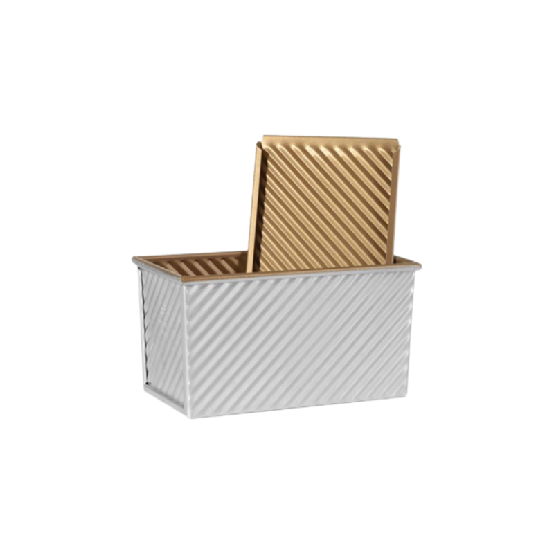 San Neng Bakeware Corrugated Loaf Pan Gold 450g (SN20542) - Cake Box ...